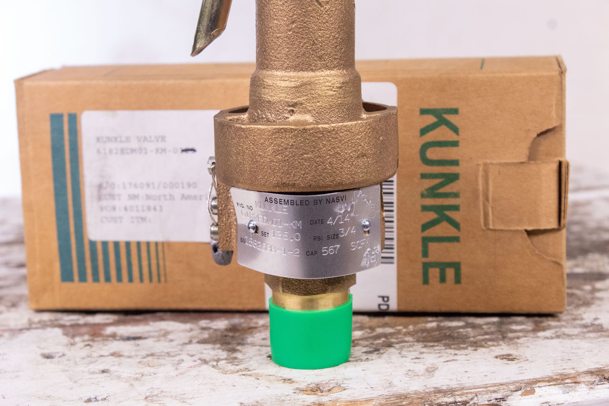 KUNKLE VALVE 6182EDM01-KM-0135 SAFETY VALVE Pressure Relief – Hydraulic Junkyard