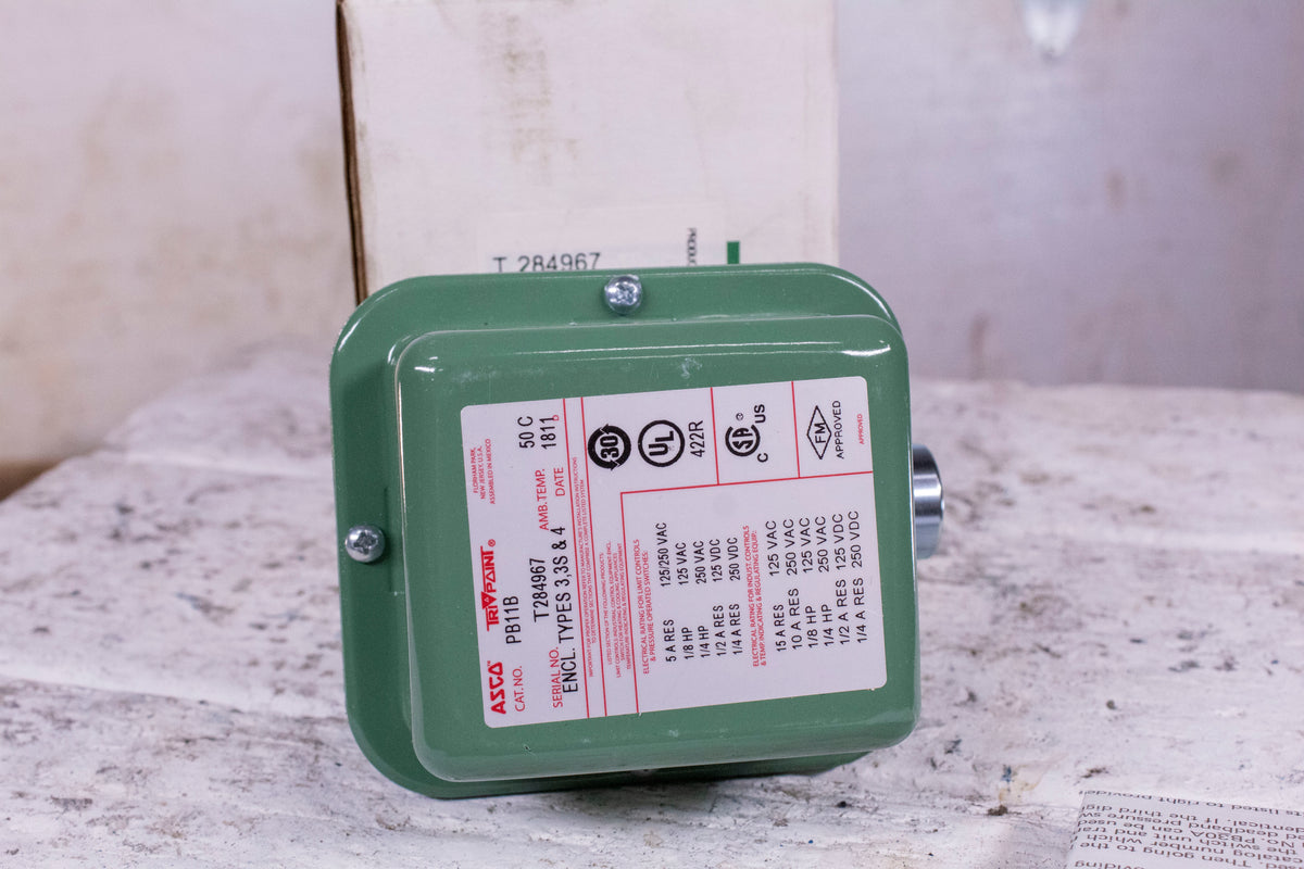 Asco РВ11B PRESSURE SWITCH SINGLE STAGE WATERTIGHT ENCLOSURE ...