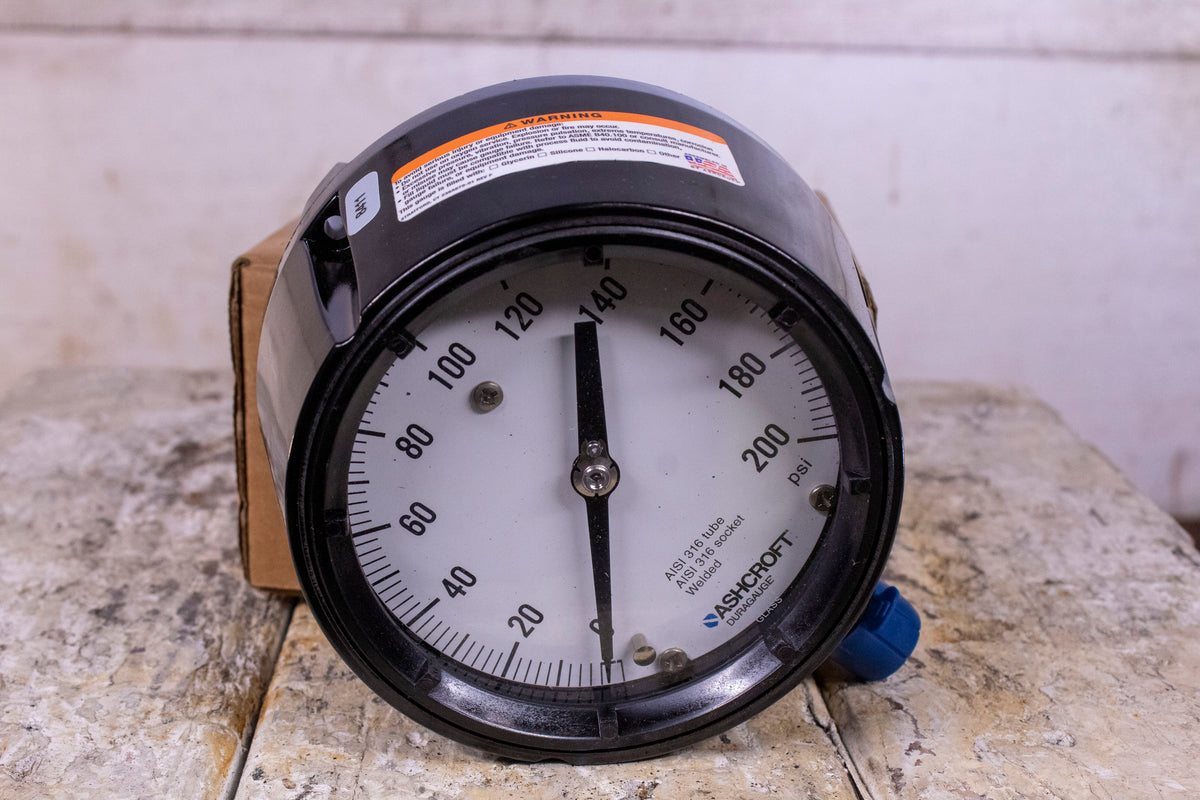 Ashcroft 45-1279-SS-04L-200# Pressure Gauge – Hydraulic Junkyard