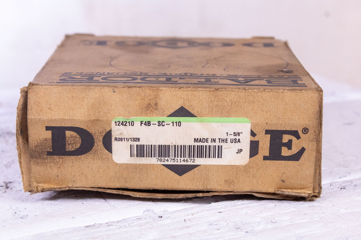 Dodge 124210 F4B-SC-110 Dodge New Ball Bearing Flange Unit – Hydraulic ...
