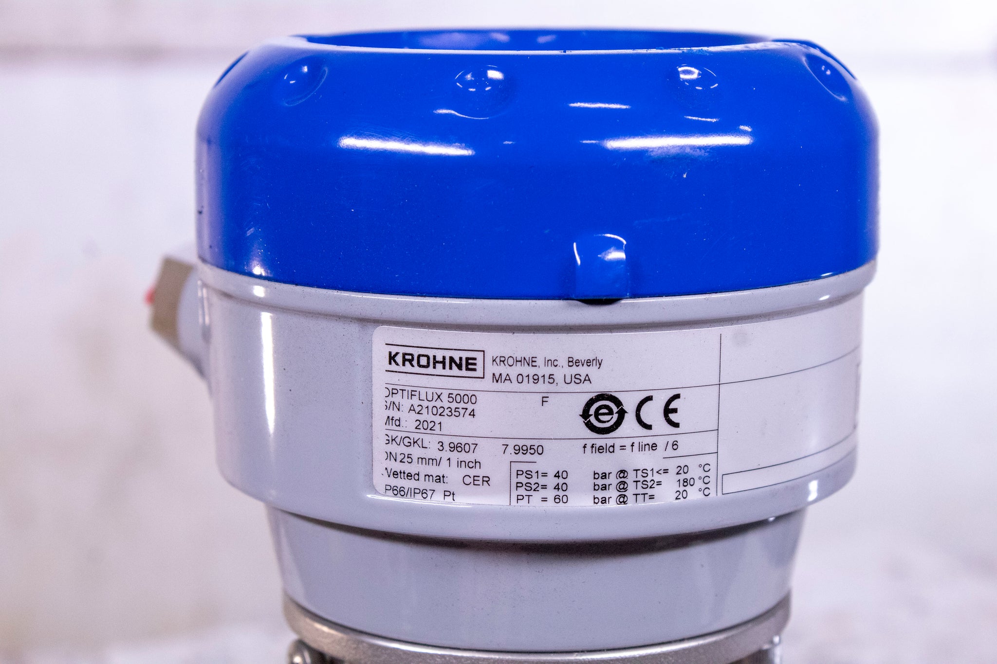 KROHNE OPTIFLUX 5000 F Flanged Electromagnetic Flow Sensor – Hydraulic ...