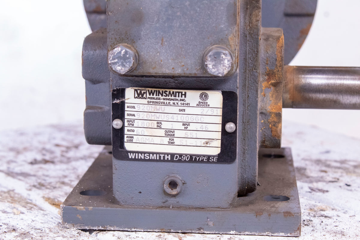 Winsmith MODEL 920MWU Reducer Gearbox – Hydraulic Junkyard