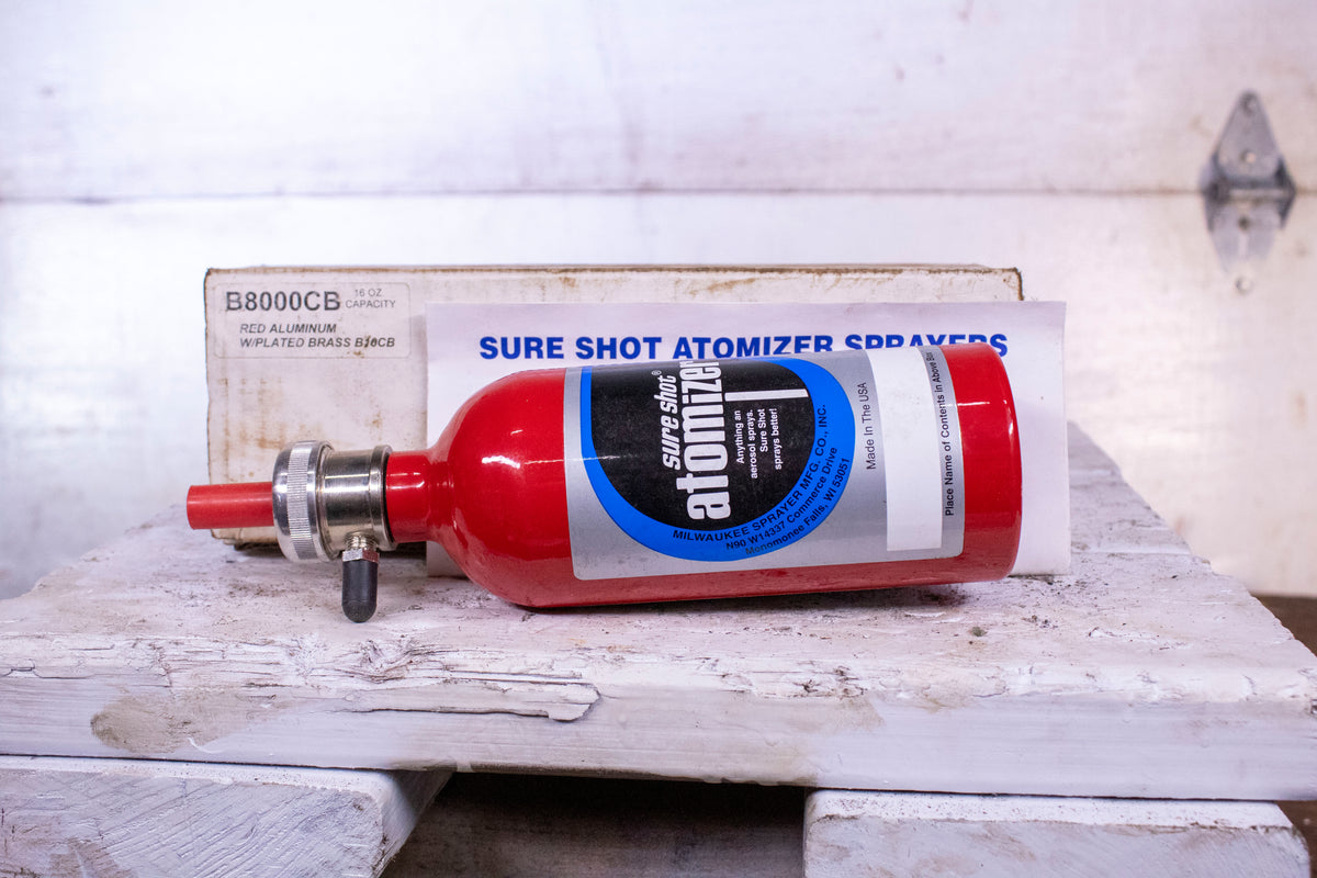 B8000CB Sure Shot Atomizer Model B Aluminum 16 Oz Red Powder Coated Sp ...