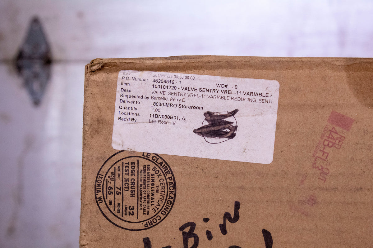 SENTRY Model VREL-11 Part no. 7-00744A Pressure Reducing Control Valve ...