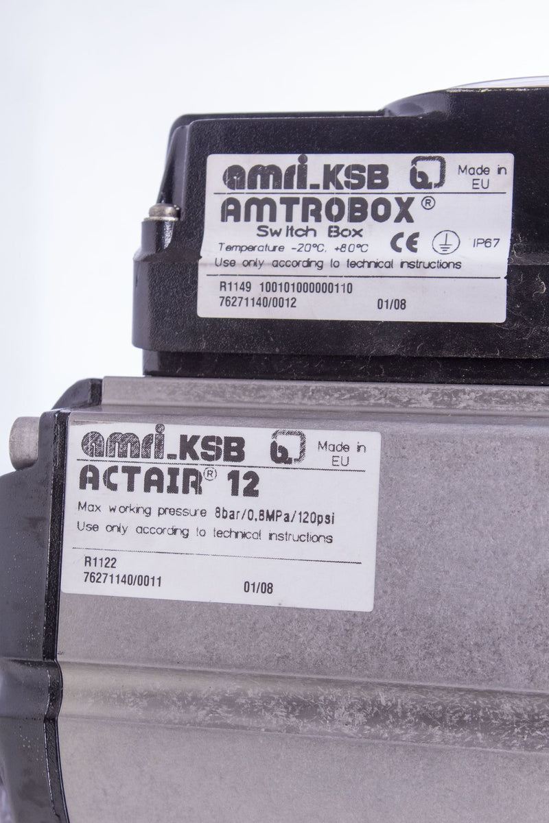 AMRI-KSB Amtrobox Actair Butterfly Valve and Actuator R1149 – Hydraulic ...