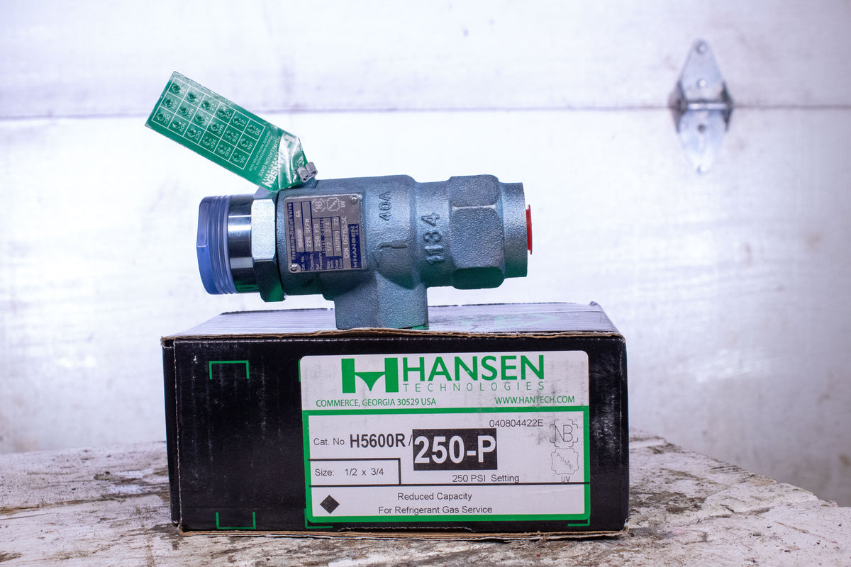 Hansen Technologies H5600R/250-P Pressure Relief Valve Pop-Eye Refrige ...