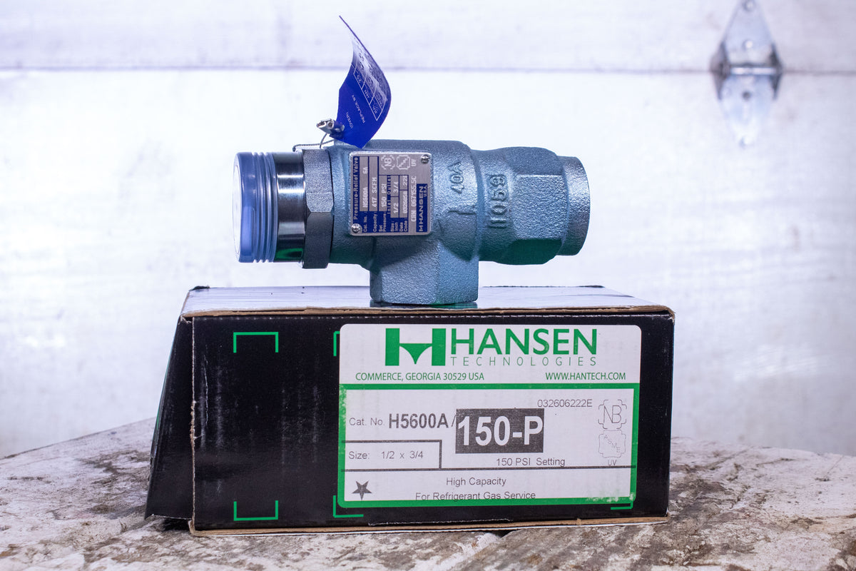 Hansen H5600A/150P Pressure Relief Valve Pop-Eye Refrigerant Gas ...