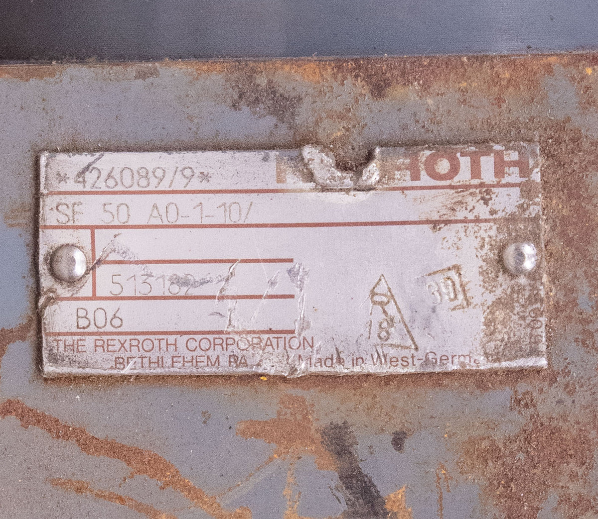 Rexroth Prefill Valve 426089/9 SF 50 A0-1-10 513182 B06 – Hydraulic ...