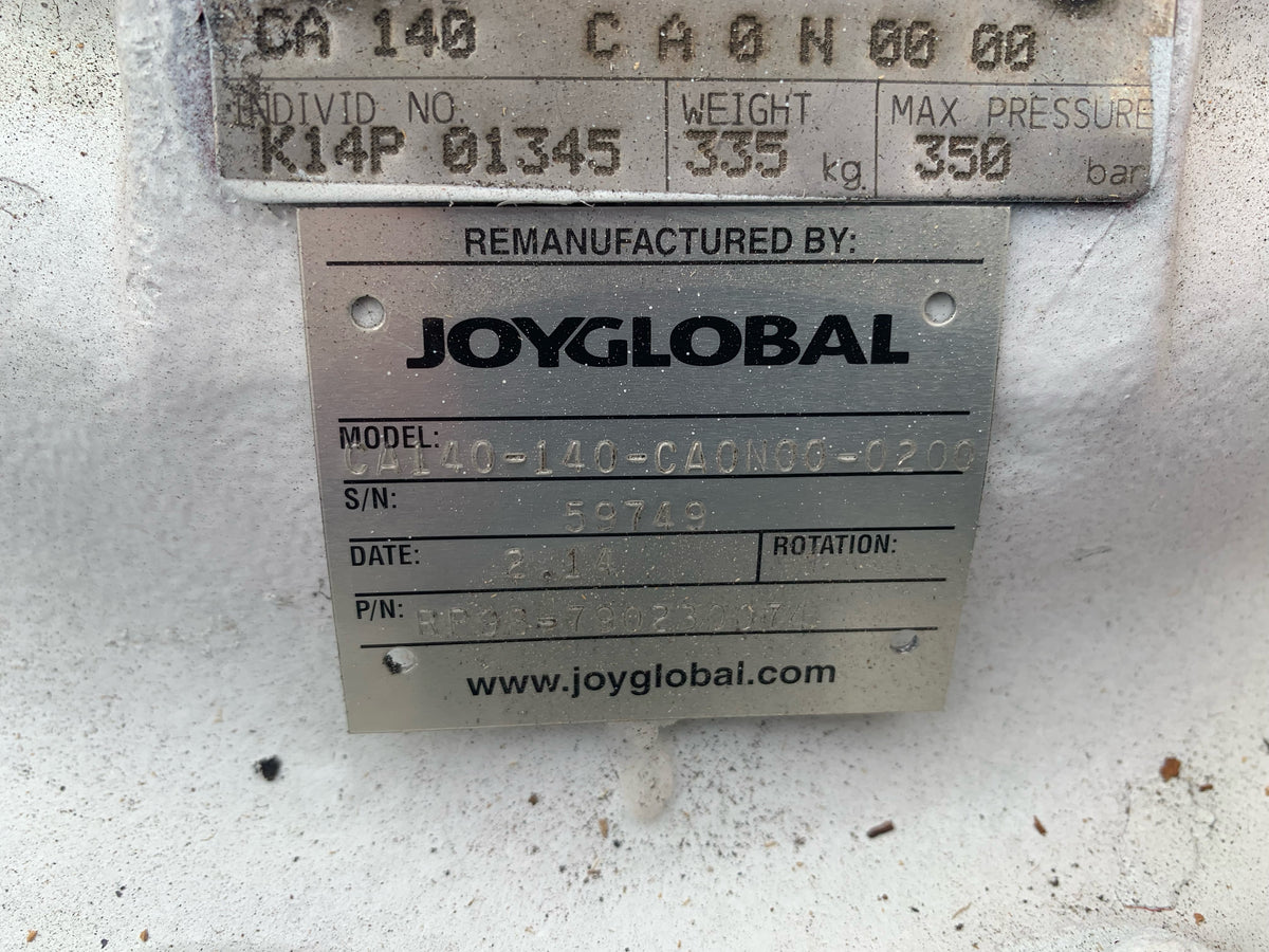 Hagglunds Drives CA140-140-CA0N00-0200 Final Drive Motor Joy Global Re ...