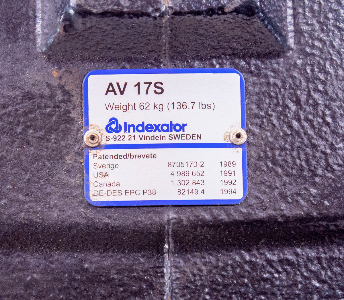 Indexator AV 17S Hydraulic Rotator 16 ton capacity – Hydraulic Junkyard