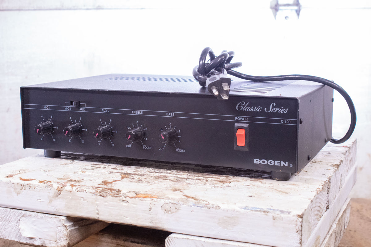 Bogen Communication C-100 Amplifier – Hydraulic Junkyard