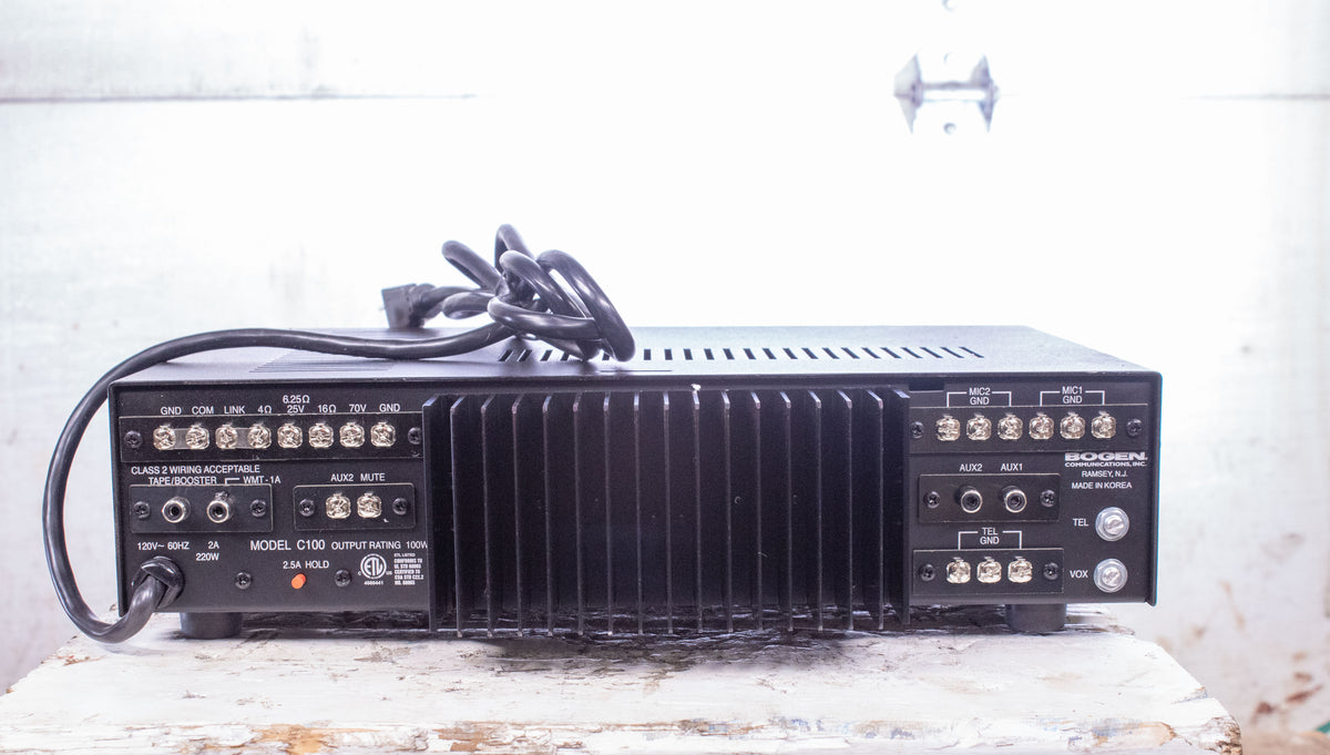 Bogen Communication C-100 Amplifier – Hydraulic Junkyard