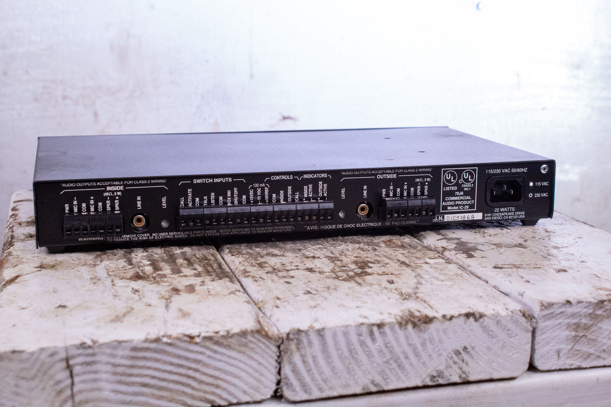 Communications Company Inc Model IC-29 Amplifier Dual Channel Universa ...