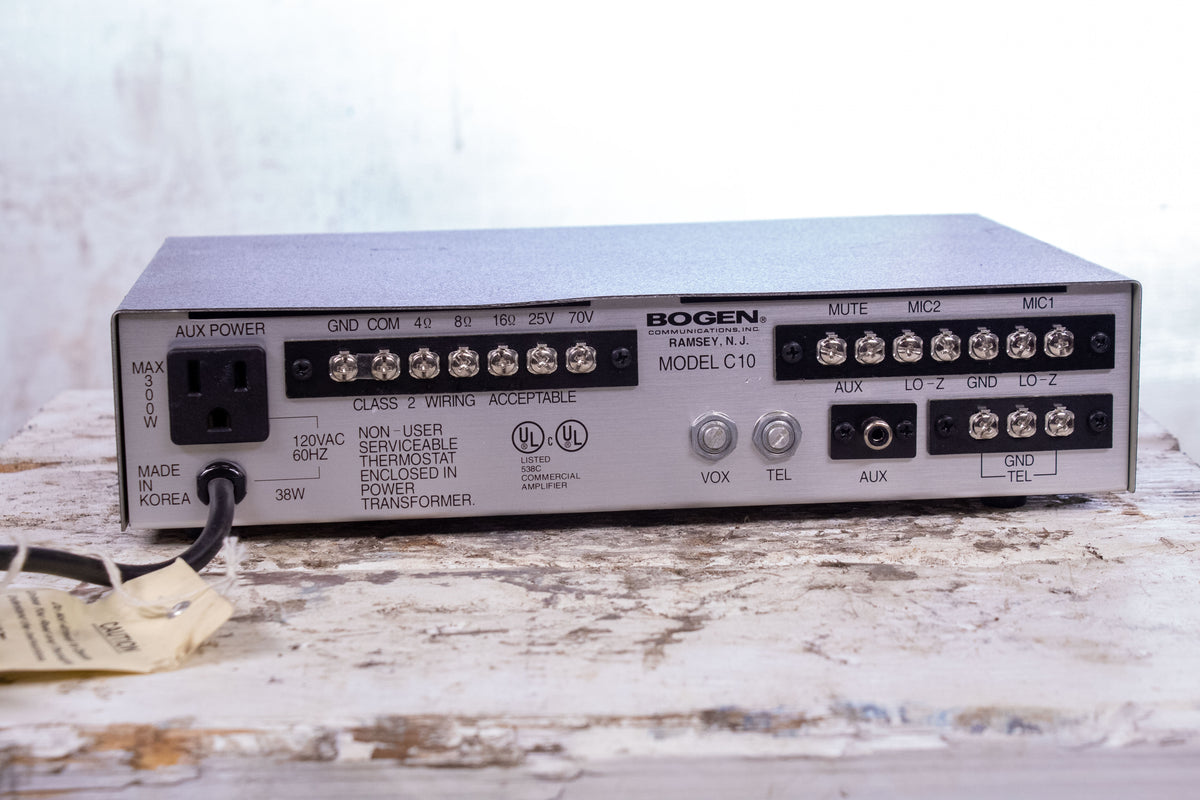 Bogen C-10 Classic Series Public Address Amplifier 10 Watt Amp ...