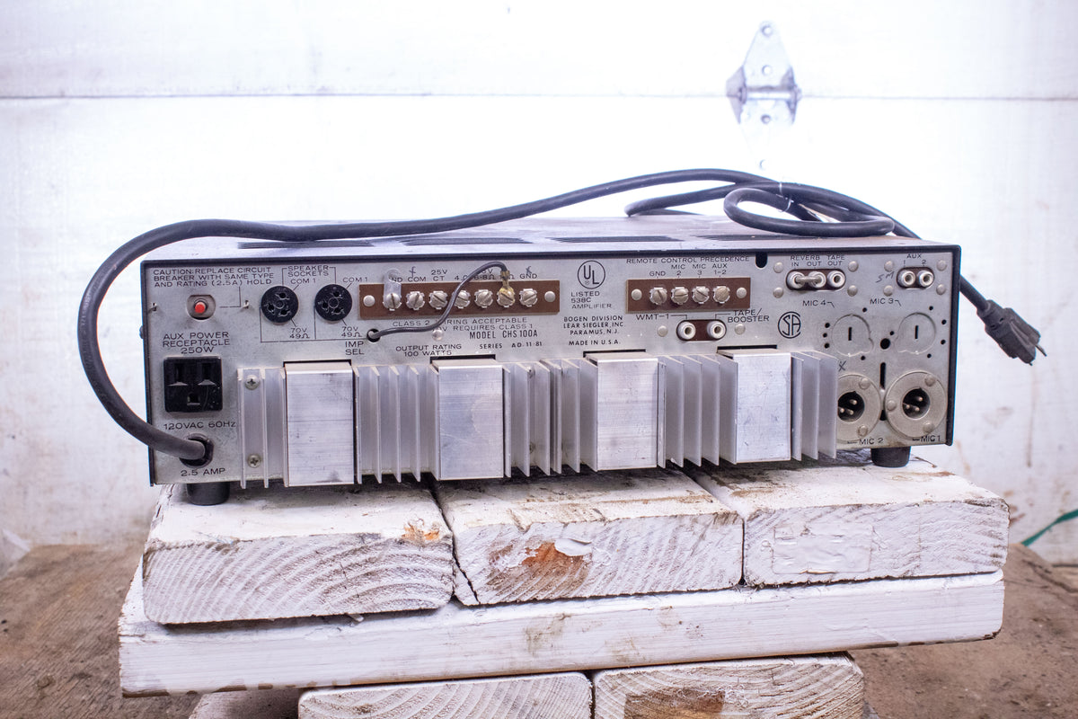 Bogen CHS-100A FLEX-PAK SOLID-STATE PA AMPLIFIER knob missing ...